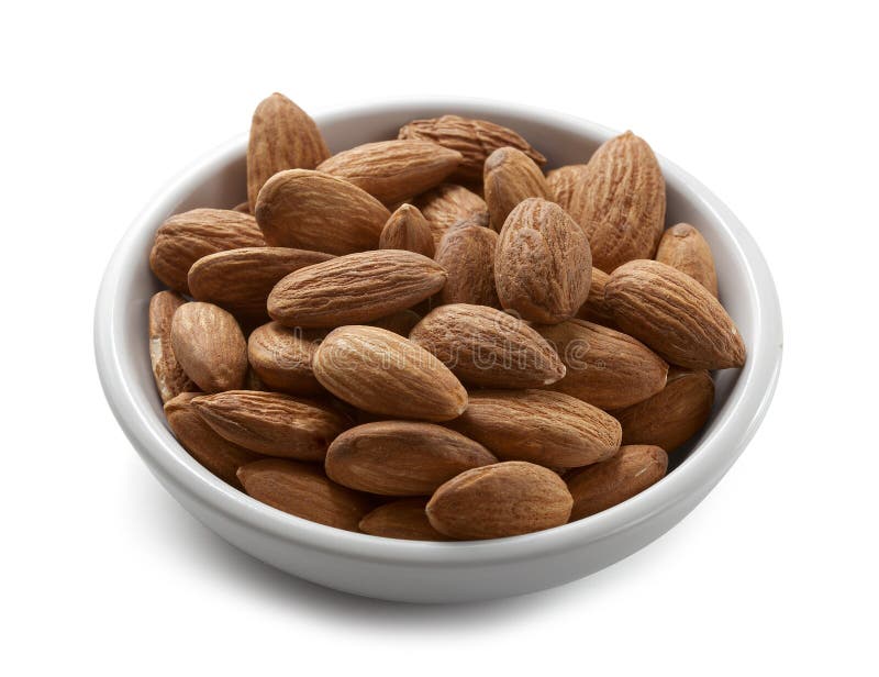Almonds stock image. Image of brown, handful, bowl, snack - 28735119