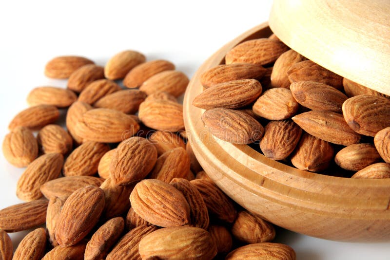 Almond seeds stock photo. Image of almonds, macro, eating - 12837050