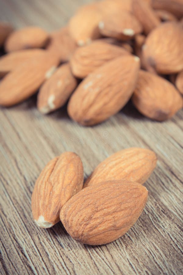 Almonds As Source Vitamins and Minerals. Healthy Eating Stock Photo ...