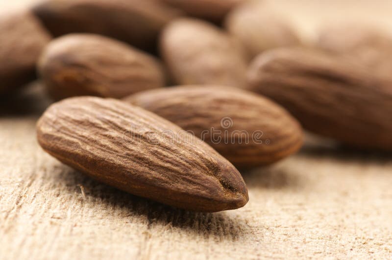 Almonds close-up stock photo. Image of gourmet, dietary - 13345666