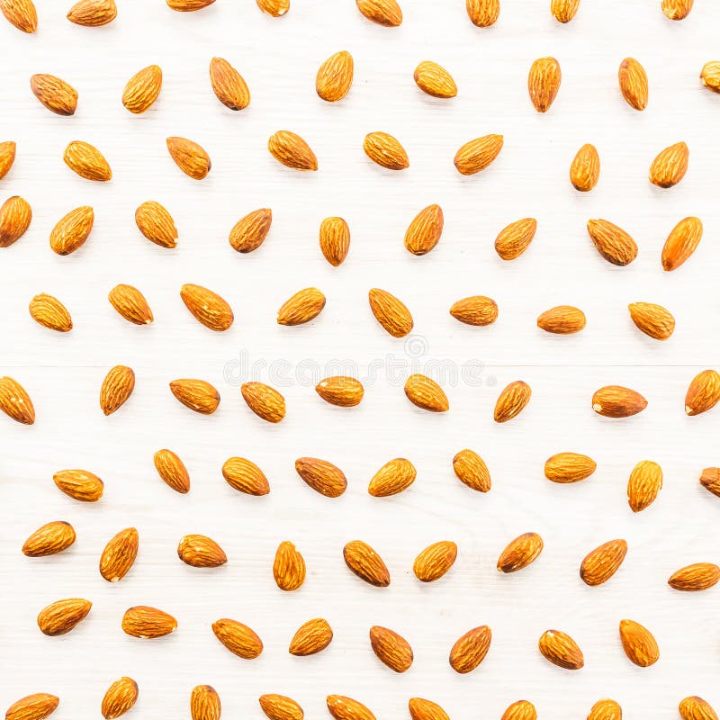 Almonds Nut Textures and Surface with Pattern Stock Photo - Image of ...