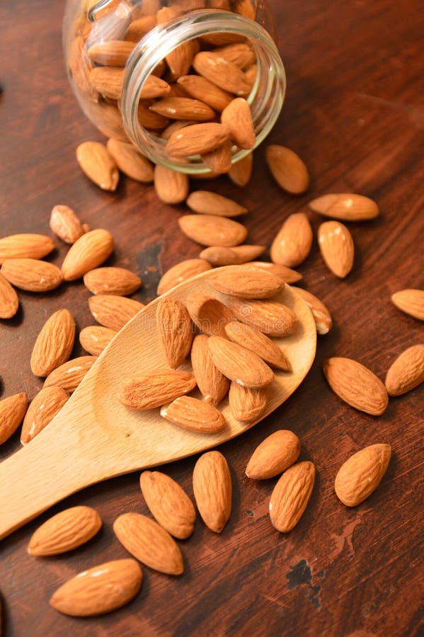 Almonds Fruit Nuts Food Snack Stock Image - Image of snack, flavor ...