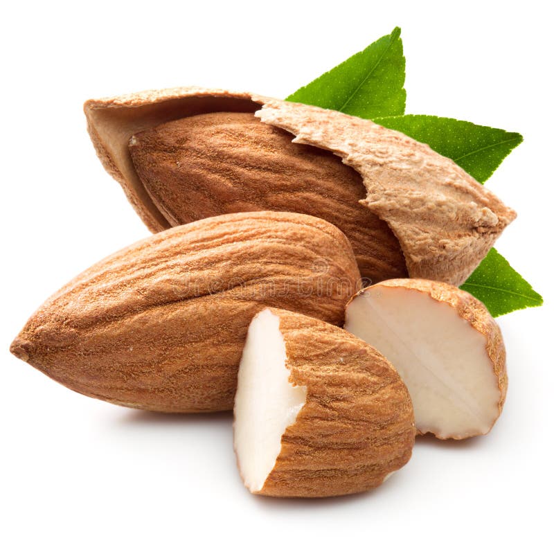 Almonds nuts stock image. Image of food, hard, brown - 44900343