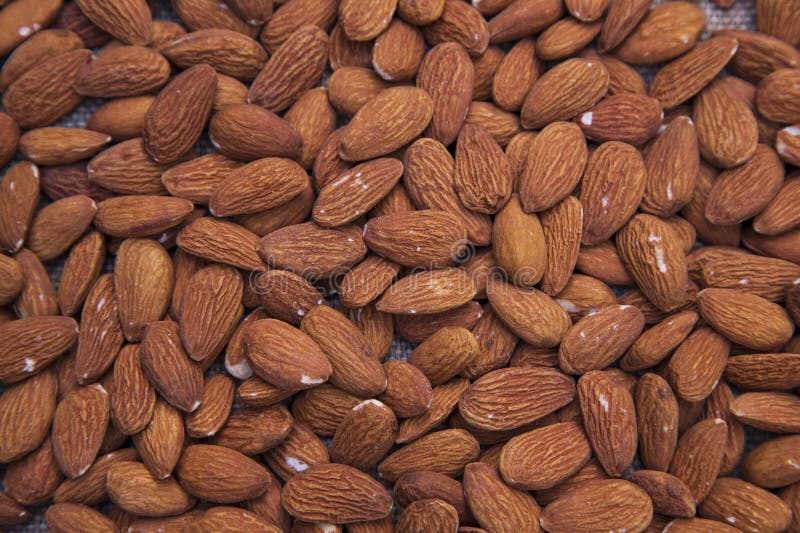 Almonds Pattern Texture Can Be Used As a Background Stock Image - Image ...