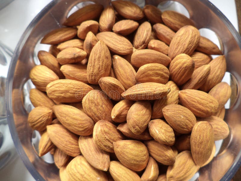 Almonds stock image. Image of bowl, healthy, nuts, cholesterol - 62303295