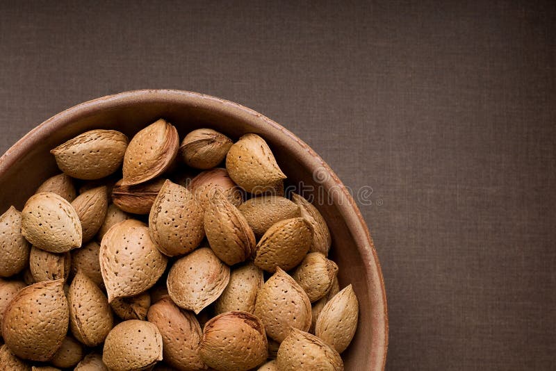 Almonds in a shell stock photo. Image of healthy, group - 68330424
