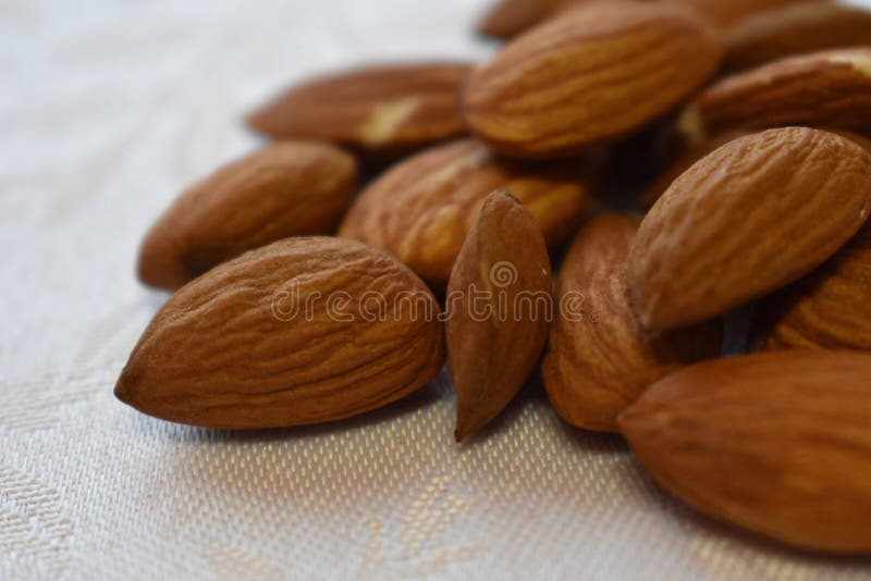 Almonds stock image. Image of nuts, table, small, seeds - 83583809