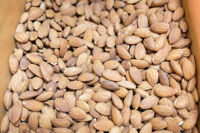 Almonds Sold at Local City Market Stock Photo - Image of group, large ...