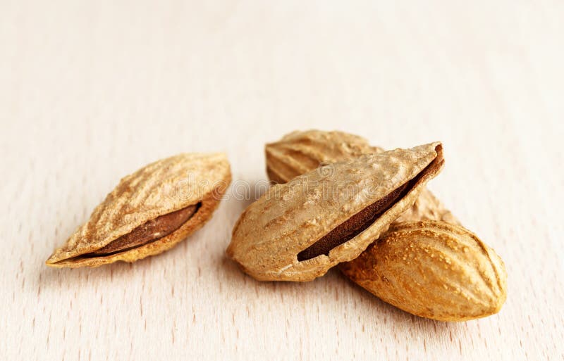 Almonds stock image. Image of healthy, dried, tasty, wood - 36195063
