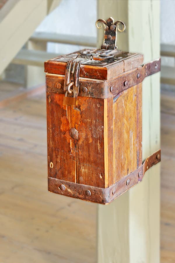 Alms box. stock photo. Image of ancient, drop, charity - 52375650