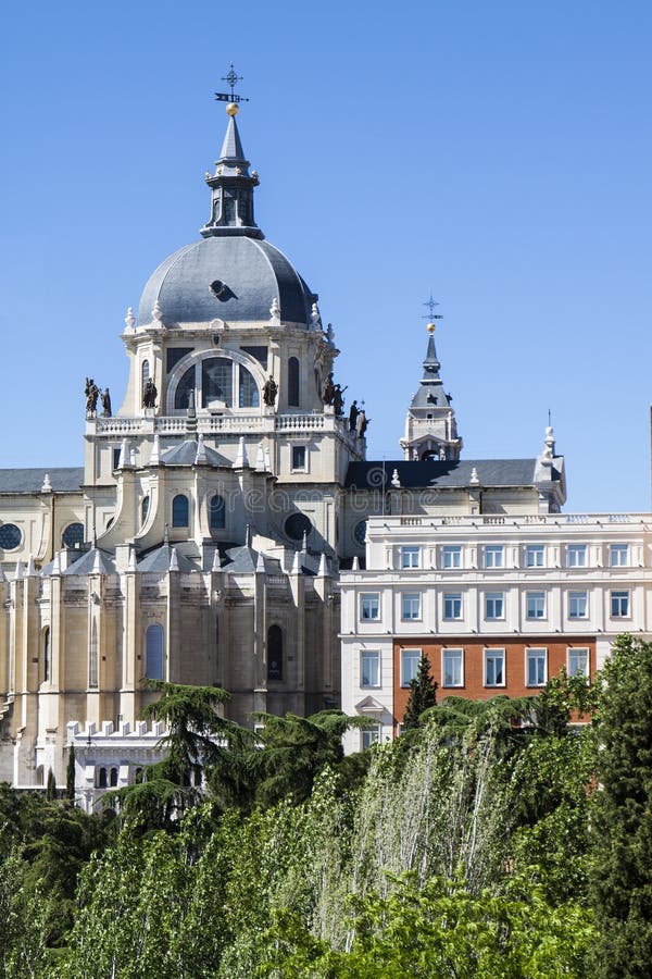 Almudena Cathedral at Madrid,Spain Stock Image - Image of city, spain ...