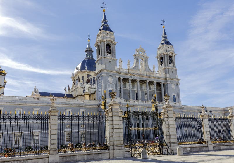 Almudena Cathedral in Madrid, Spain Editorial Photography - Image of ...