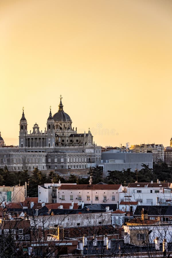 Almudena Church of Madrid,Spain Editorial Stock Image - Image of ...
