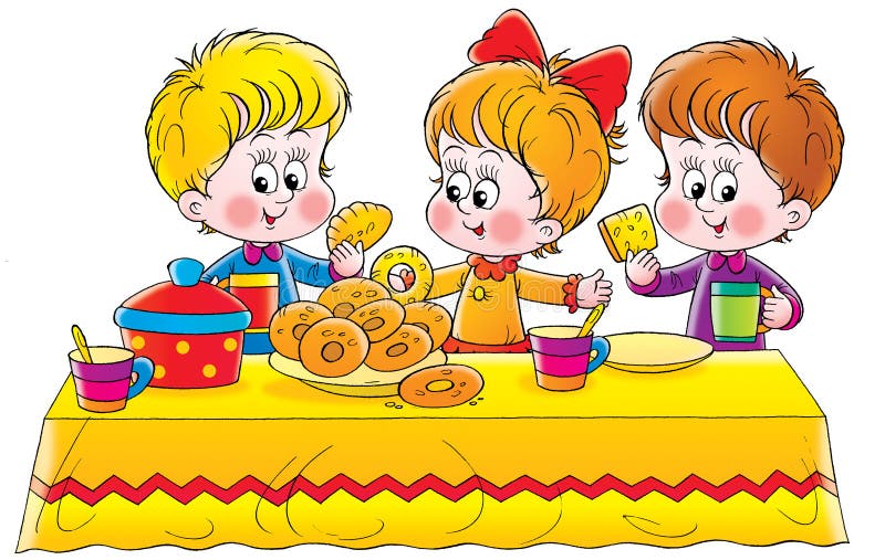 Almuerzo stock de ilustración. Ilustración de nieta, comer - 2961504