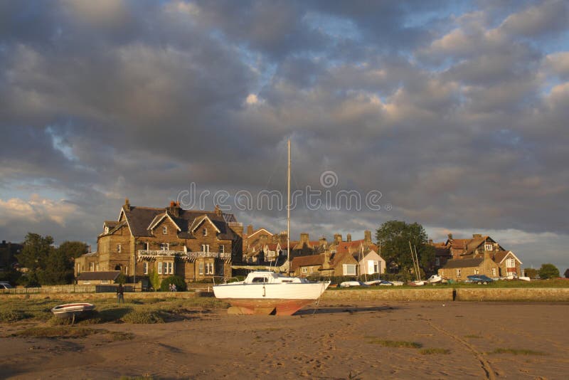 Alnmouth village stock image. Image of crisp, beach, tidal - 4599545