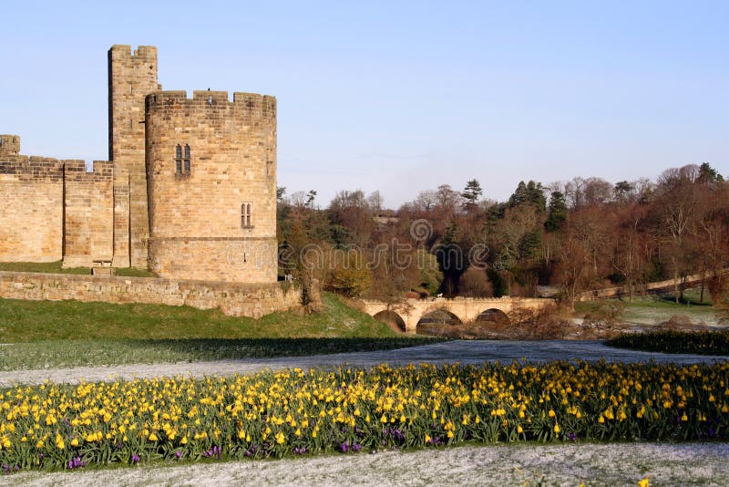 Alnwick Castle stock image. Image of northumberland, reflection - 2441515