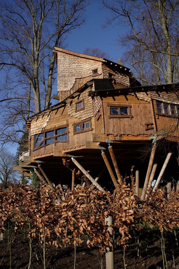 Alnwick Garden Treehouse stock image. Image of northumberland - 1868813