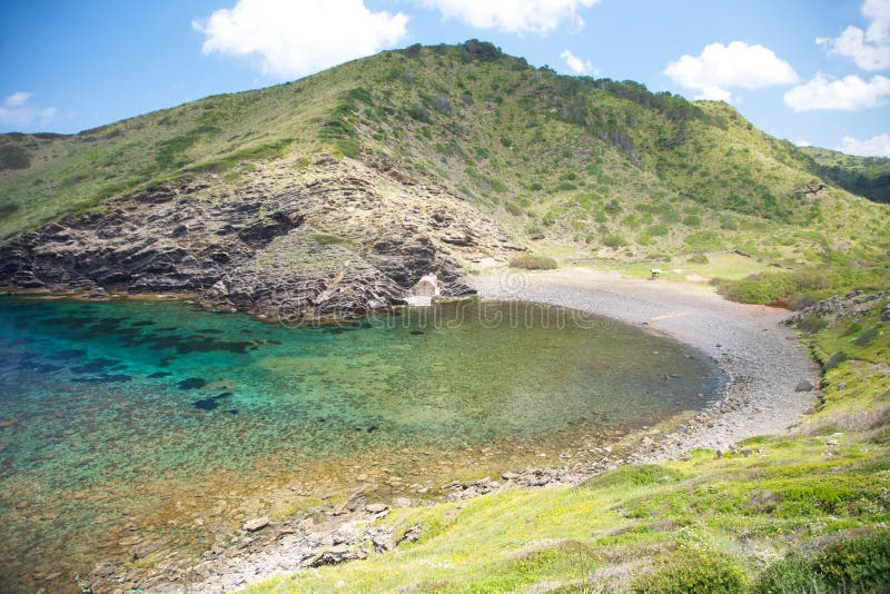 Alocs beach at Menorca stock photo. Image of ocean, outdoor - 20593838