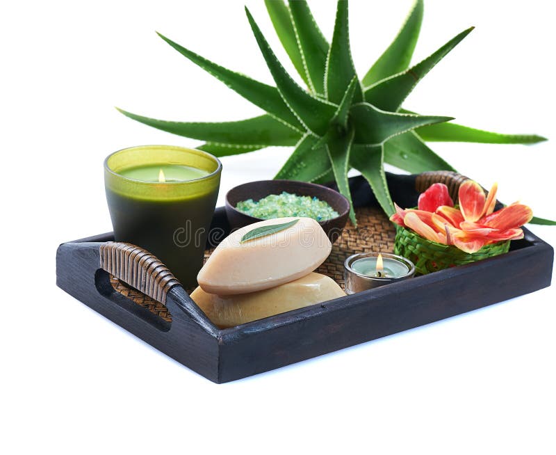 Aloe spa stock image. Image of flame, calm, burn, aromatherapy - 36888581