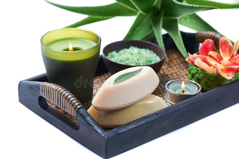 Aloe spa stock image. Image of calm, flower, leaf, healthy - 38978231