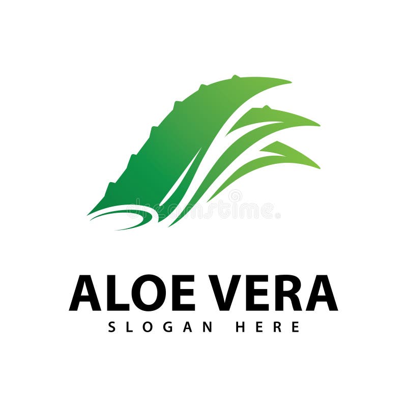 Aloe Vera Logo Design Template Stock Vector - Illustration of isolated ...
