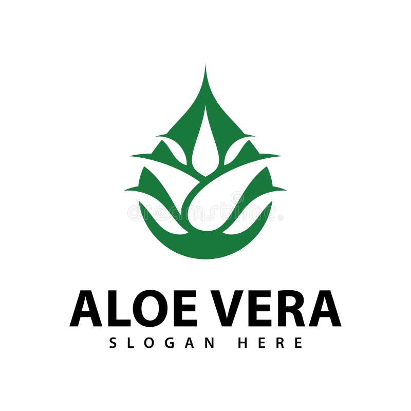 Aloe Vera Logo Design Template Stock Vector - Illustration of symbol ...