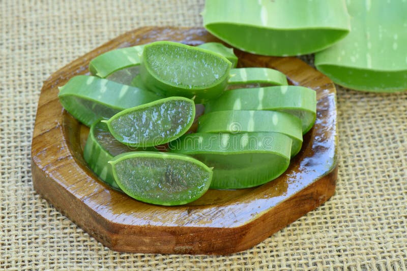 Aloe Vera Use in Spa for Skincare Stock Image - Image of freshness ...
