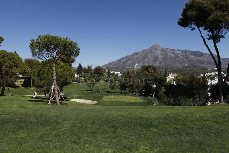 Aloha Golf Course in Marbella, Spain Stock Image - Image of precision ...