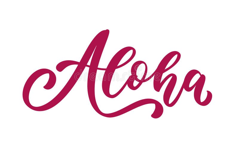 Aloha Vector Lettering Stock Illustrations – 3,431 Aloha Vector ...