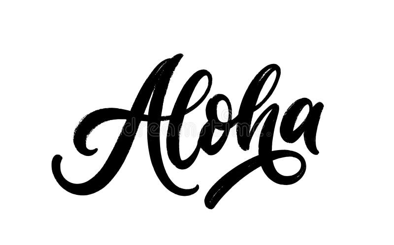 Aloha Vector Lettering Stock Illustrations – 3,431 Aloha Vector ...