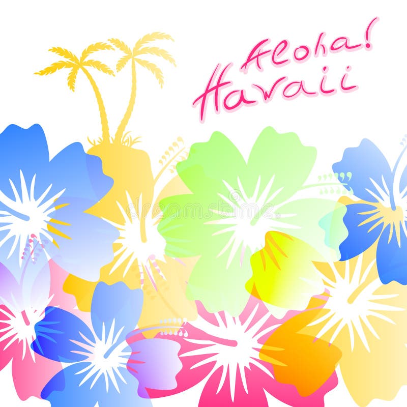 Aloha Hawaii Background stock vector. Illustration of green - 29569279