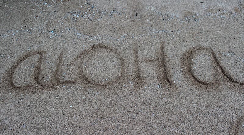 Aloha Hawaii stock image. Image of sand, beach, holiday - 61170121
