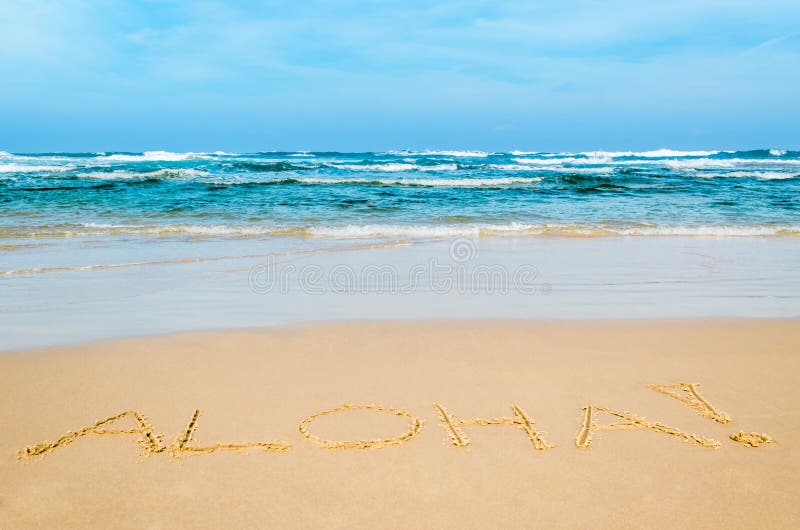 Aloha stock image. Image of resort, seascape, locations - 30517937