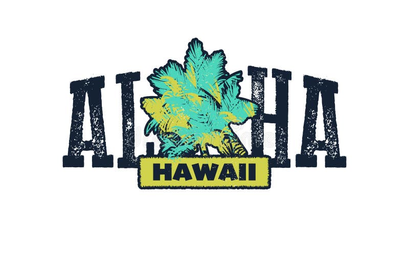 Hawaii, Aloha Vector Illustration Stock Vector - Illustration of ...