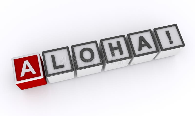 Farewell Word Block on White Stock Illustration - Illustration of ...