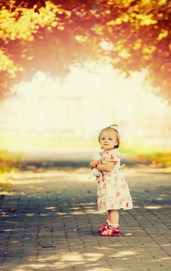 Alone baby girl stock image. Image of idea, lonely, life - 76462709