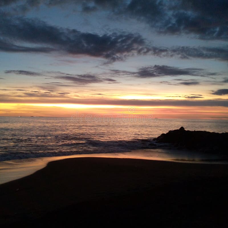 Just Alone with Sky and Looked Sunset Stock Image - Image of looked ...