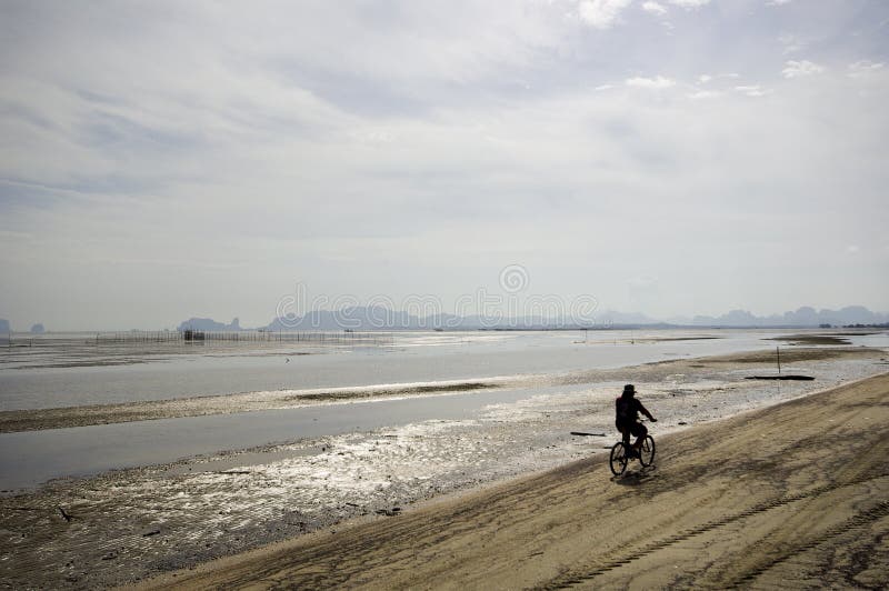 Alone bicycle on beach stock image. Image of lifestyle - 33980383