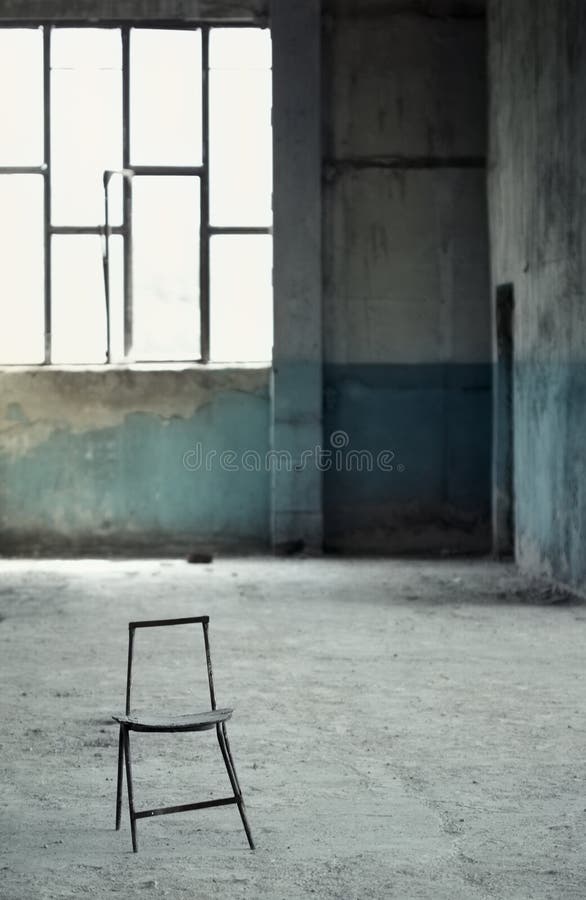 Alone chair stock image. Image of dramatic, retro, grunge - 19004723