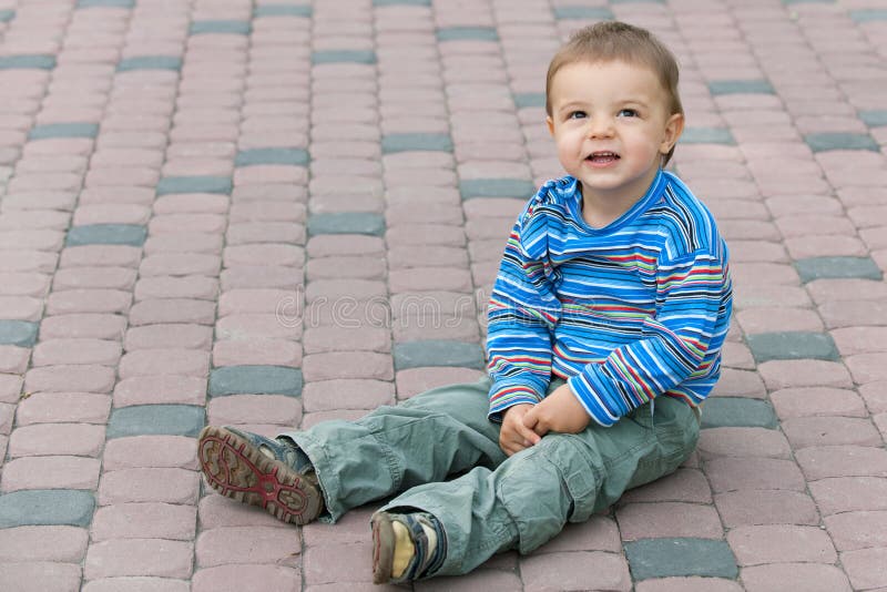 Little Boy Escaping stock photo. Image of little, person - 14891116