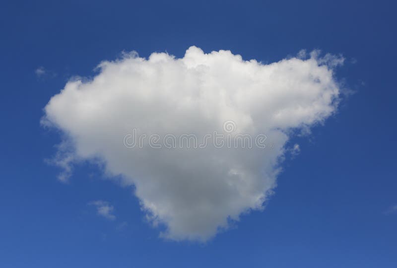 Alone cloud in blue sky stock image. Image of heaven - 185140287