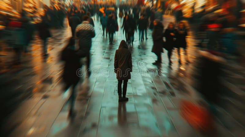 Alone in a Crowd Representing Mental Separation and Emotional Distance ...