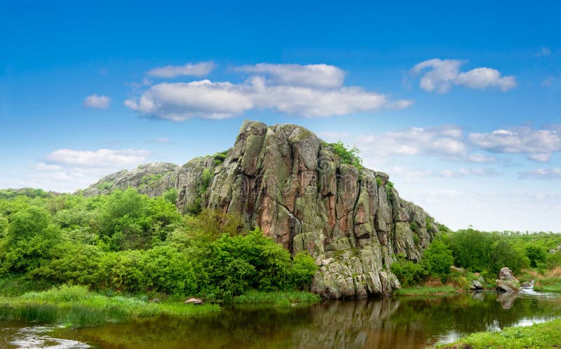 Alone mount scene stock photo. Image of mirror, puddle - 28641162