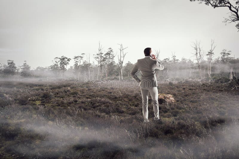 Alone with nature stock image. Image of landscape, handsome - 91378255