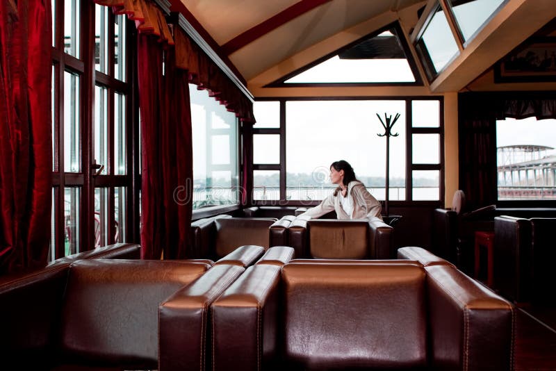 Alone in restaurant stock image. Image of dinner, menu - 5839207