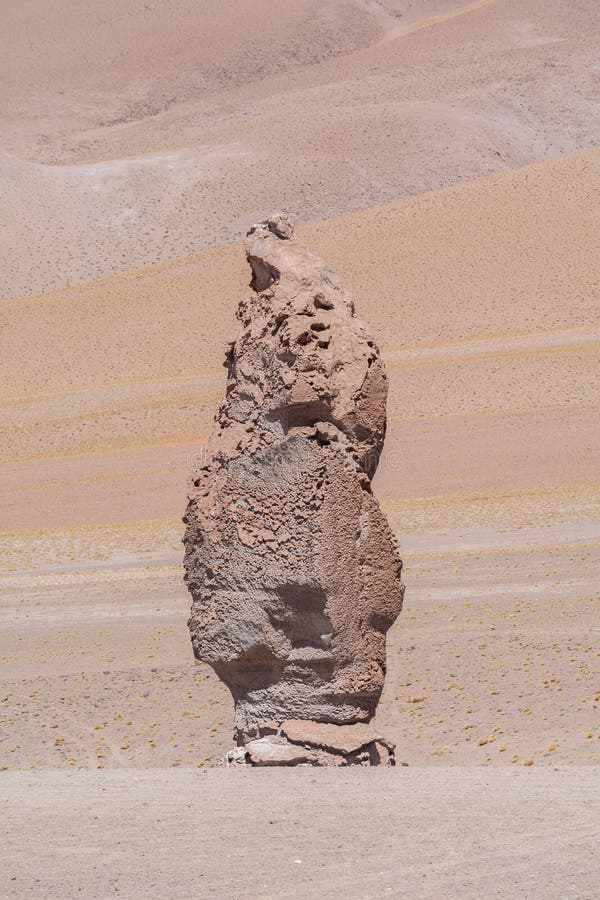 Alone Rock at Salar De Tara - Atacama Stock Photo - Image of giant ...