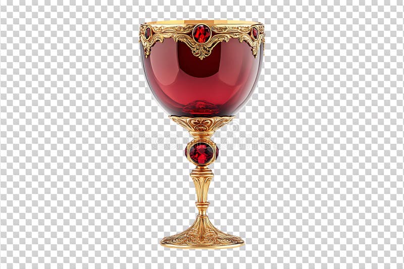Alone Ruby Chalice Isolated on White and Transparent Background PNG ...