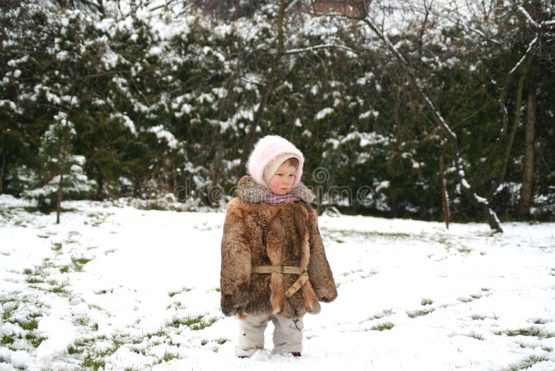Alone in the snow stock image. Image of winter, yard, snow - 4627001