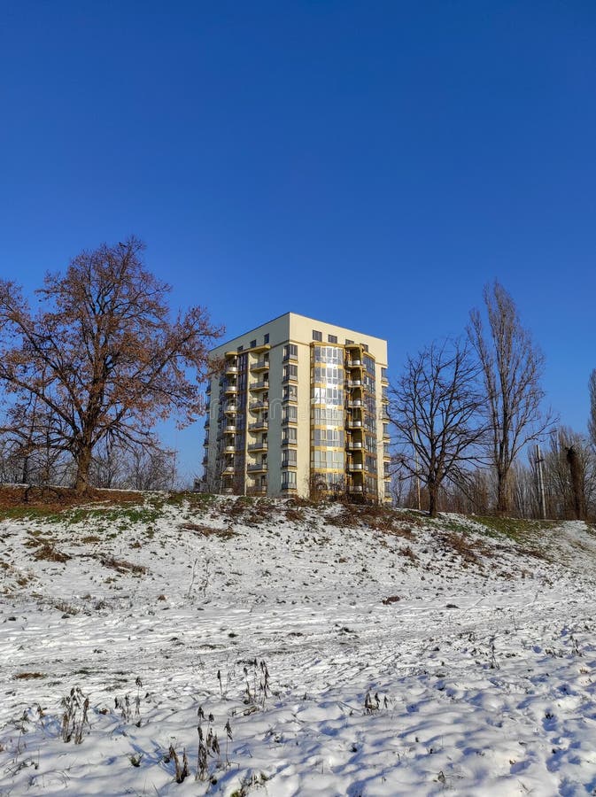 Alone Standing Building Near Nature Stock Photo - Image of wall, nature ...