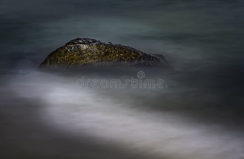 Alone stone stock photo. Image of shore, nature, coast - 131094526